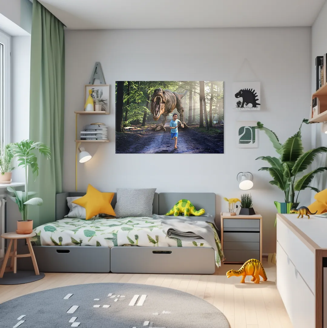 Best Dinosaur Room Decor: A Personalized Dino Canvas! – Fabulous Portrait